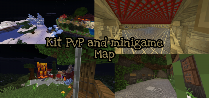 Kit PvP Flat Biomes | Minecraft PE Maps