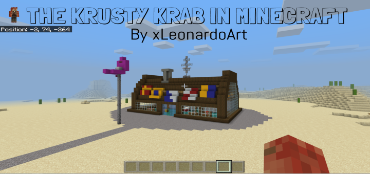 Krusty Krab Dentro Minecraft Shelf V2 Out Now 😂 #minecraft #cozy