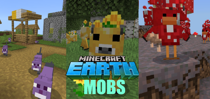 Minecraft Earth Mobs Add-on | Minecraft PE Mods & Addons