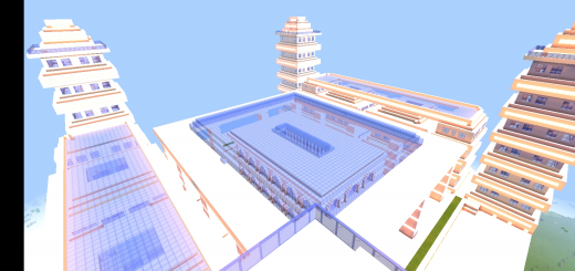 Mob Free Sky Base | Minecraft PE Maps