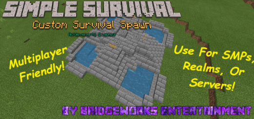 Simple Survival SMP Spawn 2! (Achievements Enabled) | Minecraft PE Maps