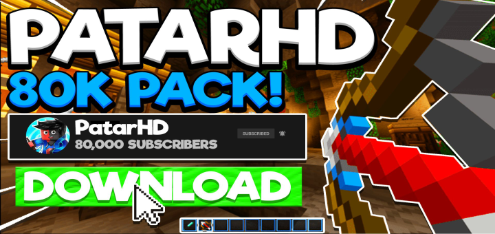 PatarHD 100k PvP Texture Pack! | Minecraft PE Texture Packs