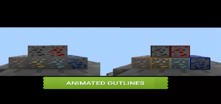 Block Outline and Overlay - More Colors Soon | Minecraft PE Texture Packs