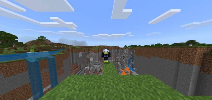 Spawn Near Village, Stronghold & Mineshaft Seed | Minecraft PE Seeds